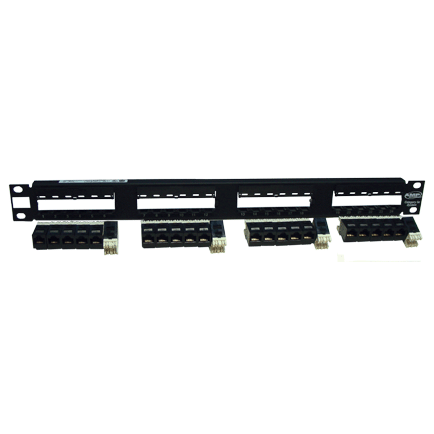 (Commscope)Cat.5e, 24 Port Patch Panel, SL Series, Unshielded, Straight, 1U | Bismon
